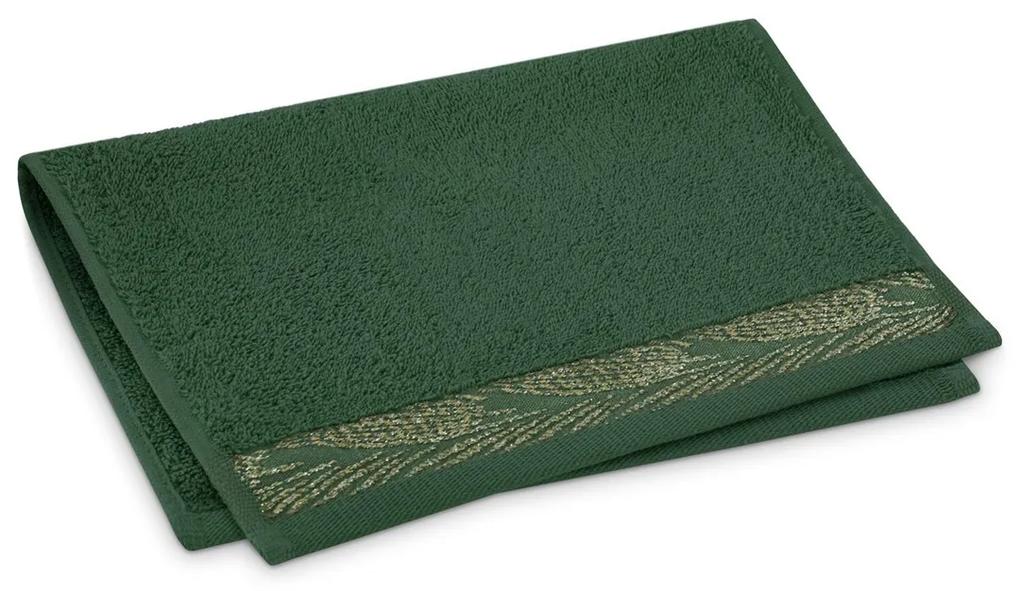 Ručník ALLIUM klasický styl 30x50 cm tmavě zelený