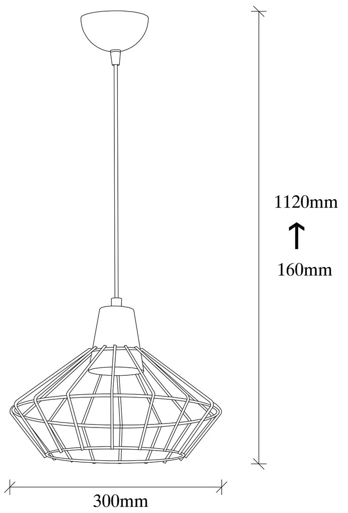 OPVIQ Závěsné osvětlení WIRE mosaz 584TTM1452
