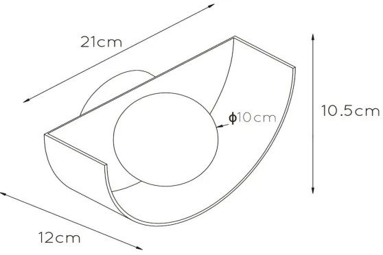 Lucide 45201/01/30 - Nástěnné svítidlo BENNI 1xG9/28W/230V černá