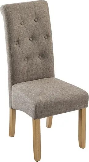 Designová jídelní židle Eileithya taupe / dub