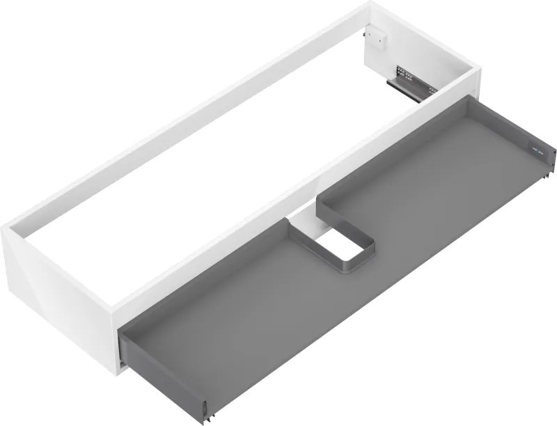 Mexen Box-A, závěsná skříňka, 140 cm, 1 zásuvka, bílá lesklá, 91AX0-1400-235-1-00