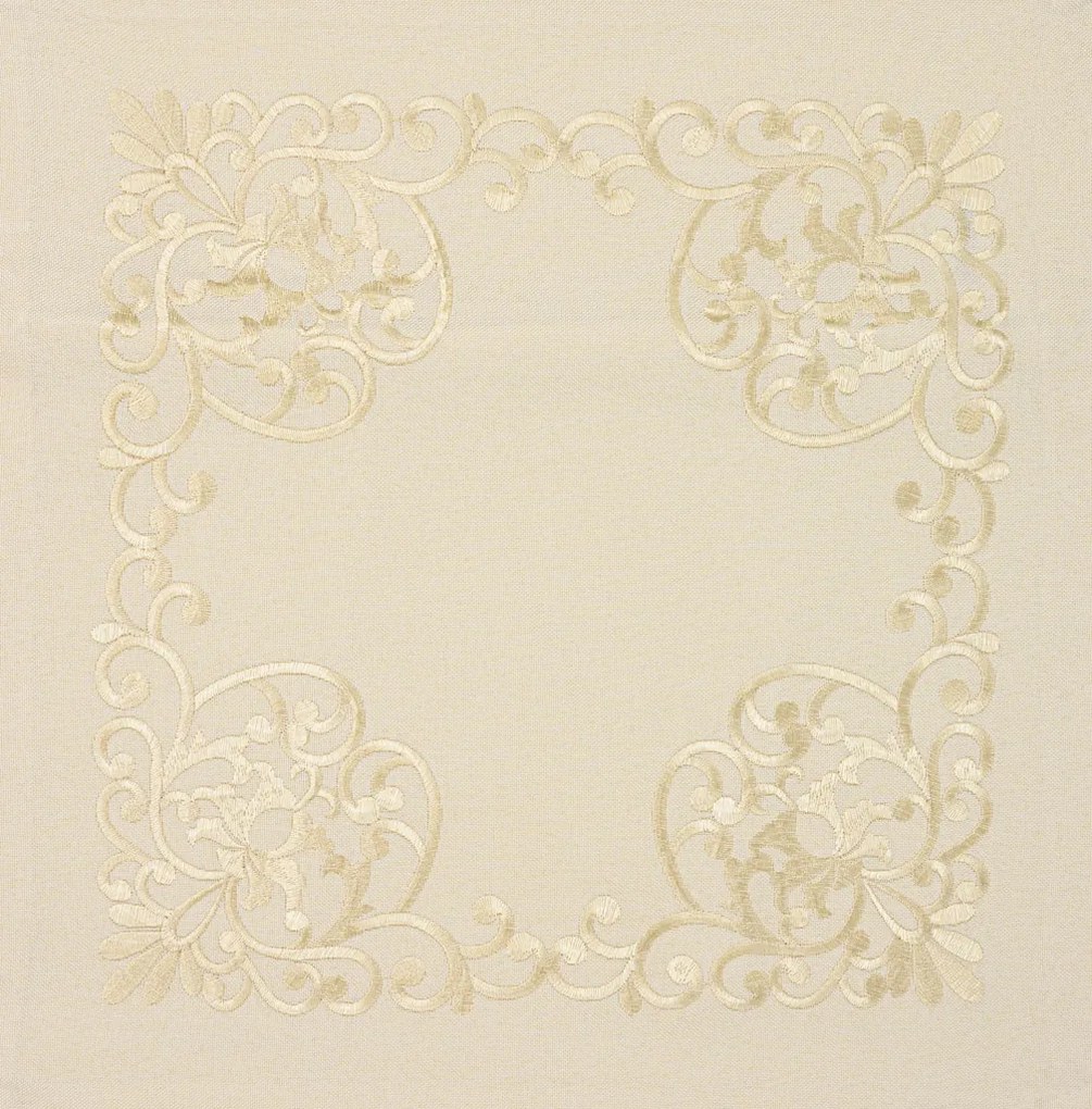 Dekorační povlak na polštář FLOWERING MEADOW 40x40 cm, krémový