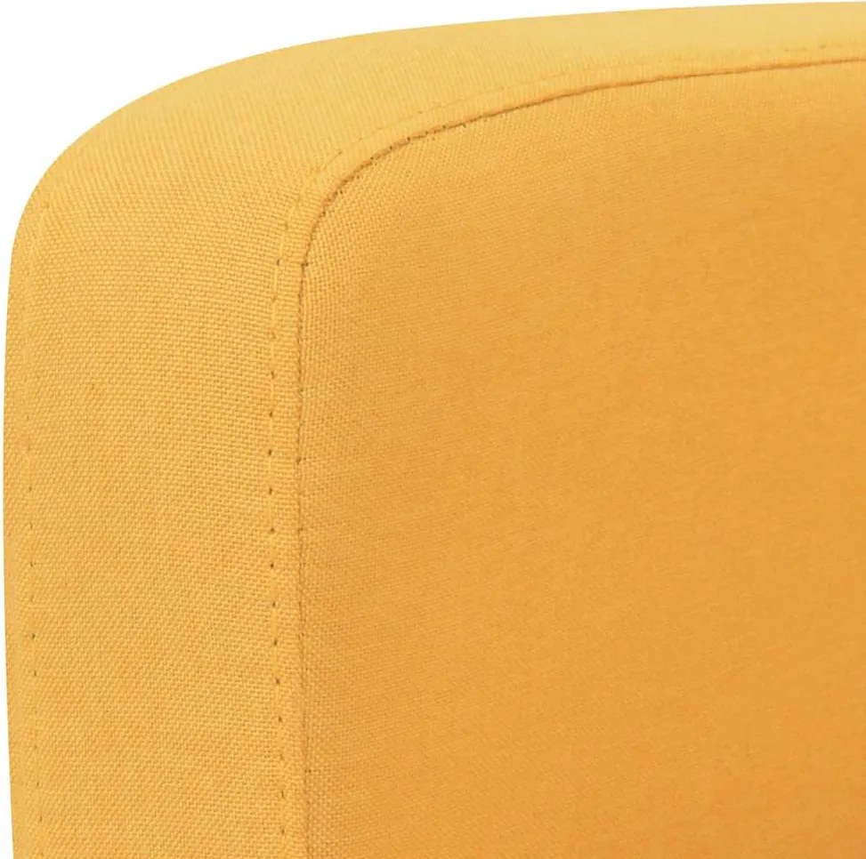 2dílná sedací souprava textil žlutá 278214