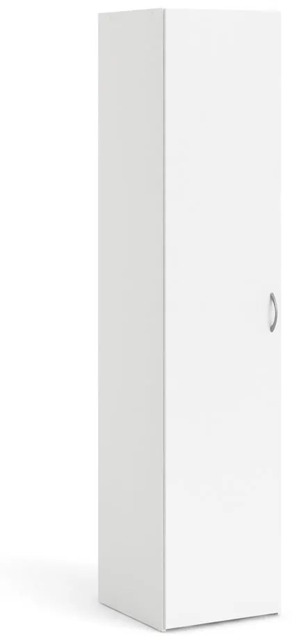 Bílá šatní skříň 39x175 cm Space - Tvilum