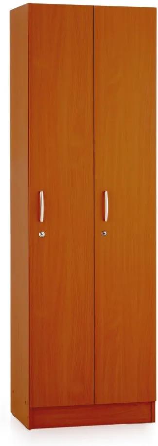 Rauman Dřevěná šatní skříňka Visio 60 x 42 x 190 cm - 2 oddíly Barva: Javor