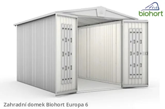 Biohort Zahradní domek EUROPA 6 Barva: šedý křemen metalíza