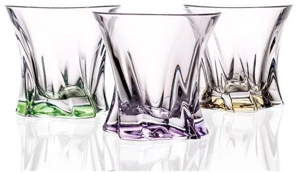 BOHEMIA COOPER COLOUR SKLENICE NA WHISKY 320ML SADA 6 KS