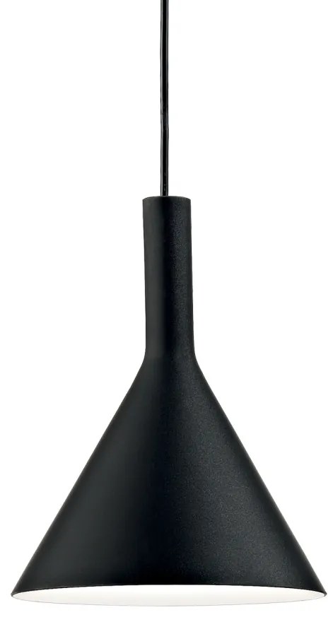 IDEAL LUX 074344 závěsné svítidlo Cocktail SP1 Small Nero 1x40W E14