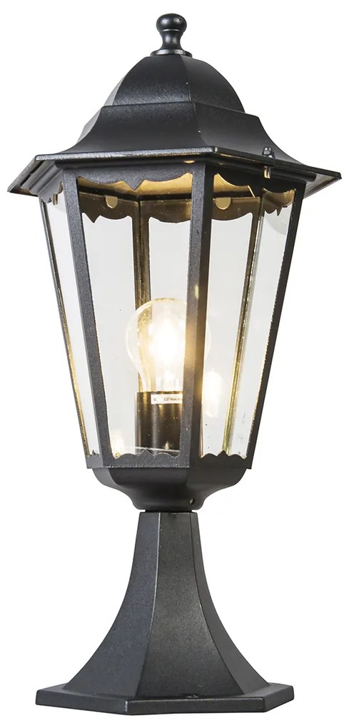 Klasická venkovní lampa podstavce černá 48 cm IP44 - New Orleans