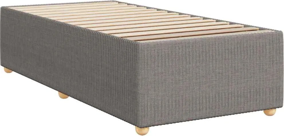 Rám postele bez matrací taupe 90x200 cm textil 3284911