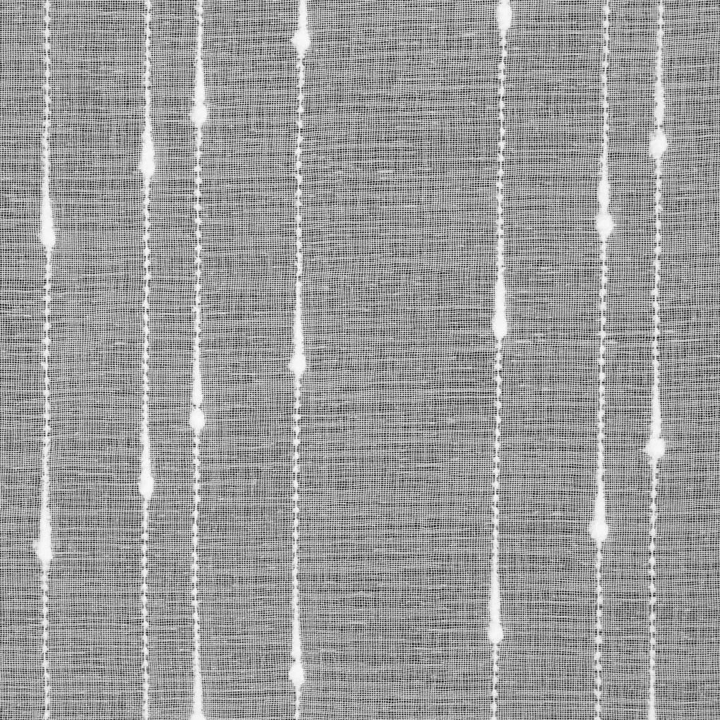 ZÁCLONA NA KROUŽCÍCH BECKY 350X250 CM BÍLÁ