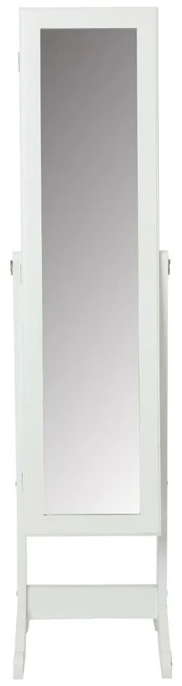 Stojací zrcadlo nebo skříňka na šperky, bílá barva, výška: 145 cm