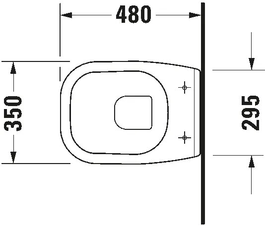 Duravit 22110900002 - Závěsné WC D-CODE keramika/lesklá bílá