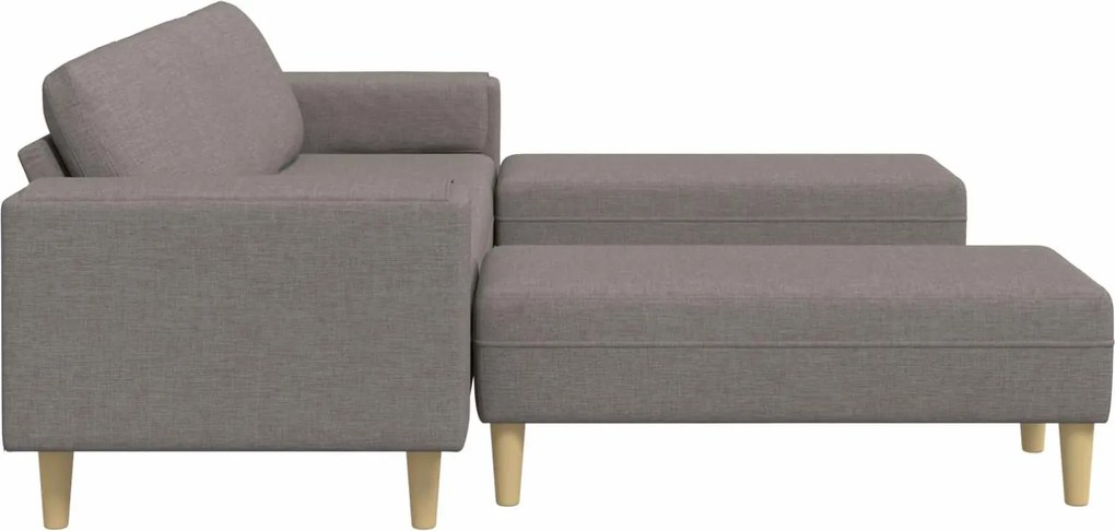 Pohovka do obývacího pokoje 3 ks Taupe Polyester 3335117