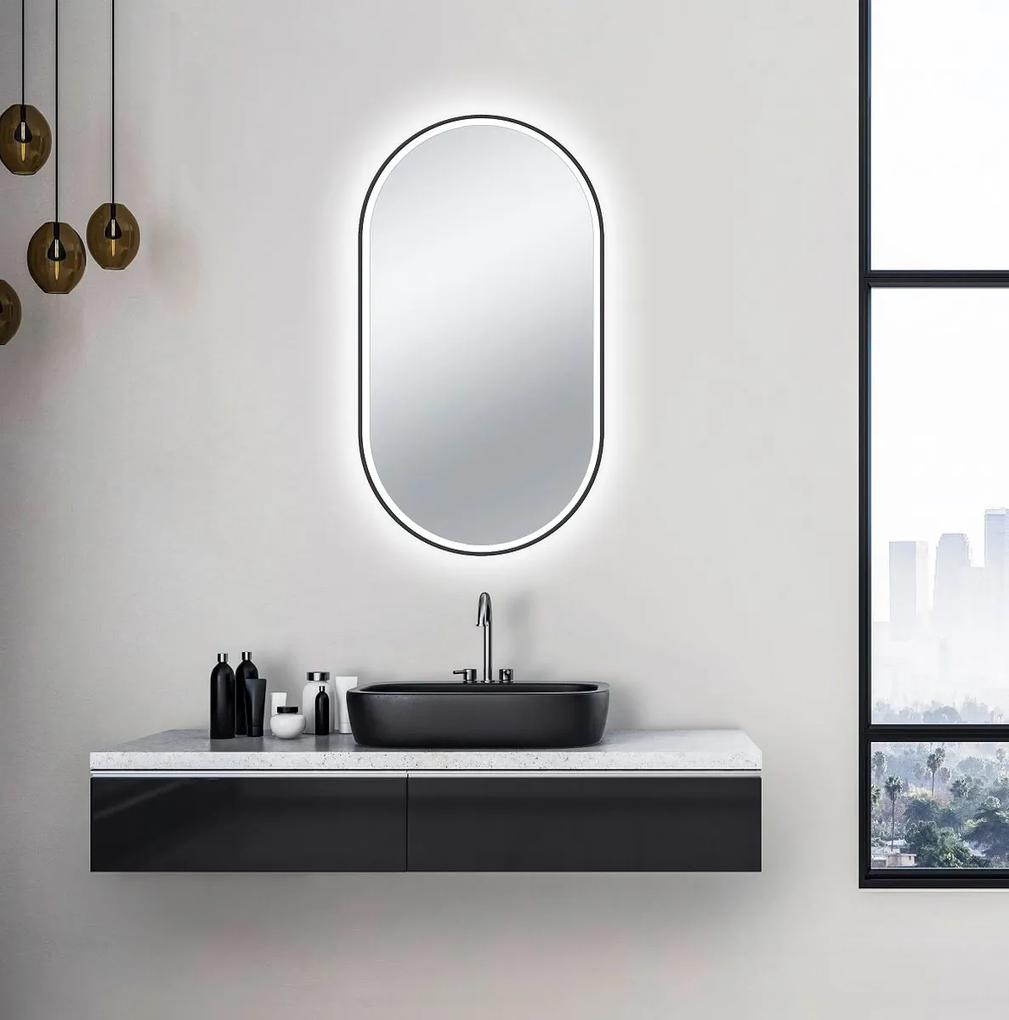 Zrcadlo s LED osvětlením Supreme, 90 × 50 cm