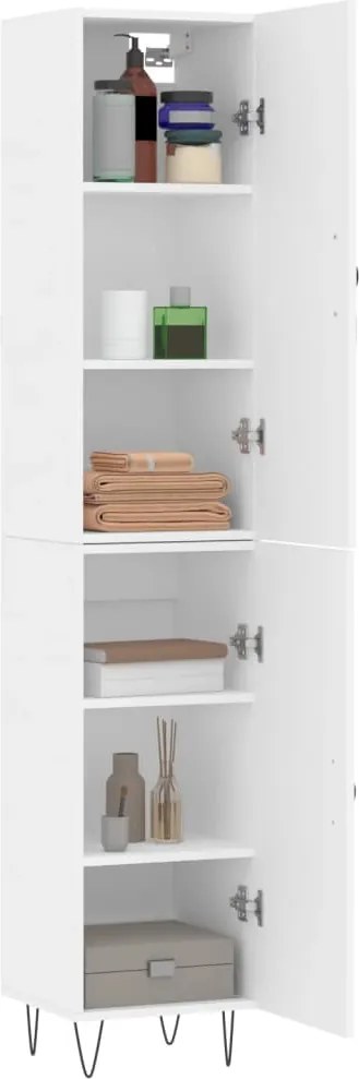 Skříň highboard bílá 34,5 x 34 x 180 cm kompozitní dřevo 3198817