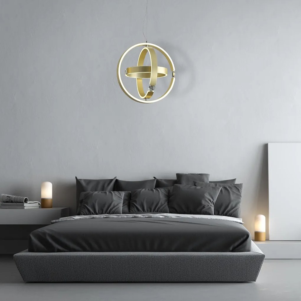 Závěsné LED svítidlo Sirius, 3x LED 80w, 4000k, g