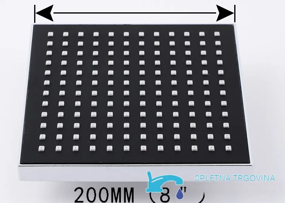 Podomítkový sprchový systém EYN PT77075 s LED v chromovaném provedení