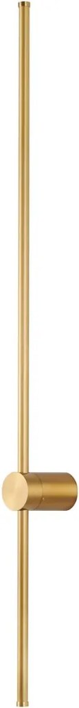 Moderní nástěnná lampa Sparo 100 cm, zlatá matná