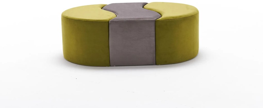 Atelier del Sofa Taburet Alya Puf - Green, Mink, Zelená, Norková