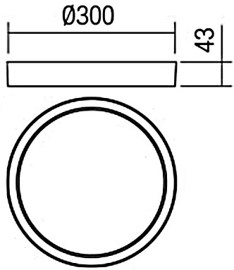 Redo group Redo Ponza, stropní venkovní svítidlo LED 18W 3000K, antracit, průměr 30cm, IP65