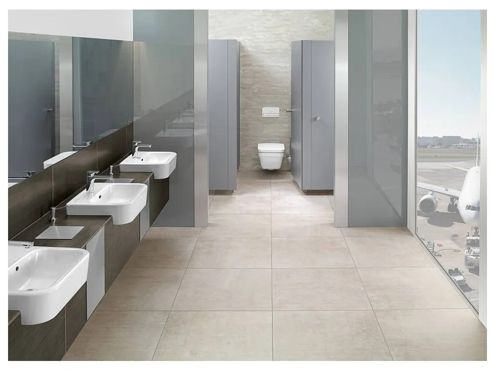 Villeroy & Boch ARCHITECTURA - Polozapuštěné umyvadlo, 550x430x170 mm, s přepadem, bílá alpin CeramicPlus 419055R1