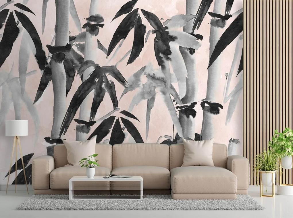 Fototapeta, Bambusový les Abstraktní textura - 254x184 cm