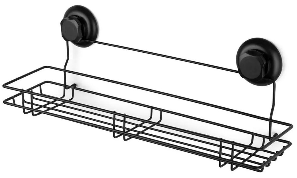 Compactor Bestlock - Polička drátěná 46x14x16 cm, černá RAN9787