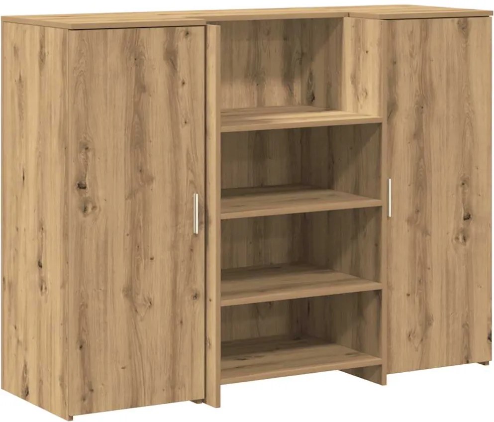Recepční stůl dub artisan 135x50x103,5 cm kompozitní dřevo 3324195
