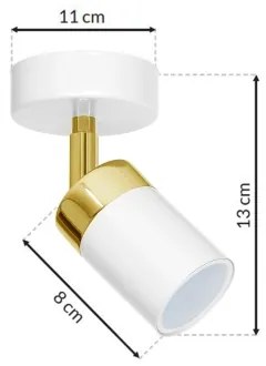 Bodové svítidlo JOKER 1xGU10/25W/230V bílá/zlatá