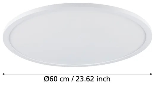 Eglo 900759 - LED Stmívatelné stropní svítidlo SARSINA-Z 41W/230V pr. 60 cm bílá