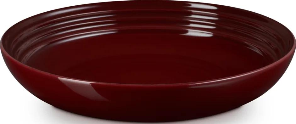 Hluboký talíř Le Creuset 22 cm červený burgund