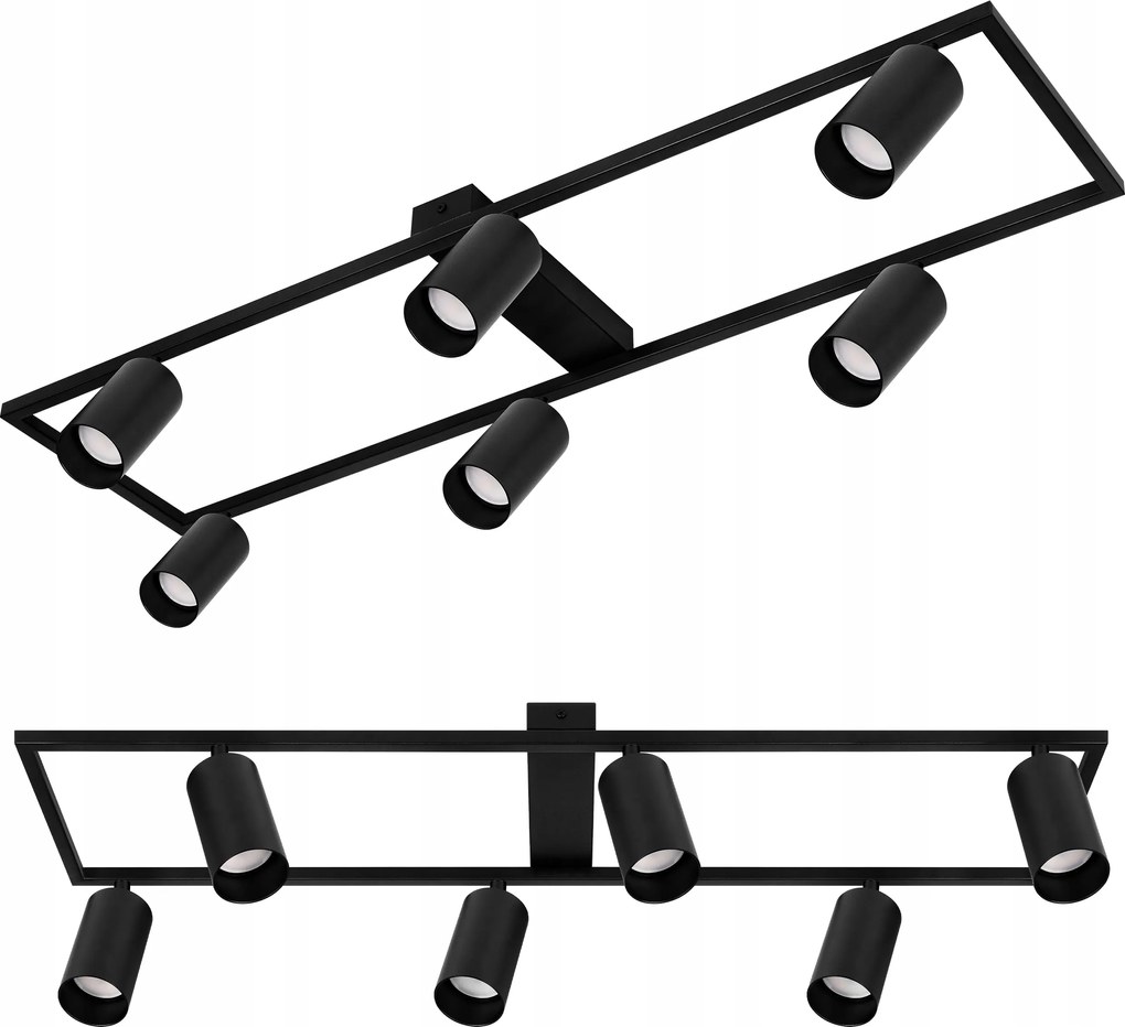 Stropní Svítidlo Halogenové závěsné Led svítidlo 6x GU10 Pohyblivé nástěnné svítidlo