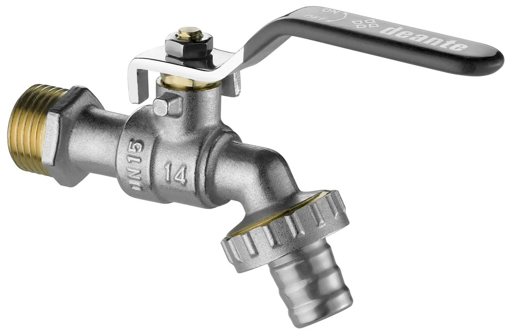 Deante Deante, 1/2" kulový zahradní ventil z mosazi s adaptérem, VFA_152L