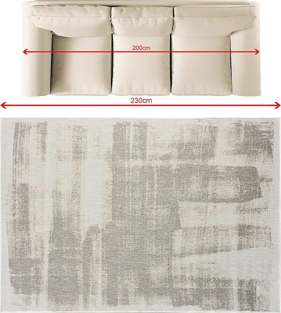 Koberec Abstract Gray I 160x230 cm
