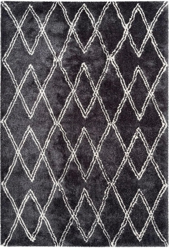XXXLutz KOBEREC S VYSOKÝM VLASEM, 80/150 cm antracitová Kayoom - Online Only koberce & rohožky - 005937103804