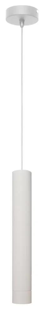 Helam | LED Lustr na lanku TUBA 1xGU10/6,5W/230V bílá | HE1310
