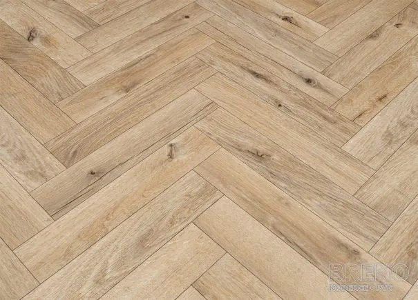 Breno PVC FEELINGS Artena Oak 617M - světlé parkety, šíře 100 cm