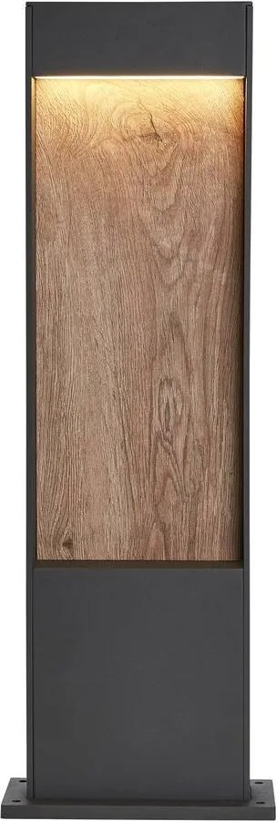 LA 1002957 FLATT POLE 65 Outdoor, stojací LED svítidlo, 3000K, IP65, antracitové/hnědé - BIG WHITE (SLV)