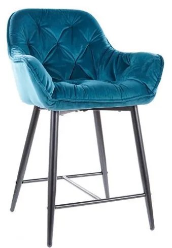 Barová židle CHERRY H-2 Velvet, 56x88x40, bluvel 85