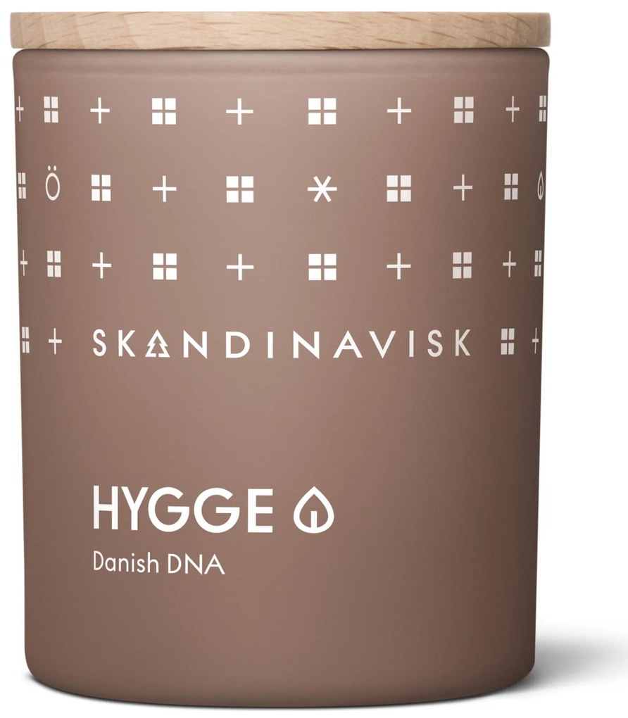 SKANDINAVISK Vonná svíčka HYGGE (útulno) 65 g, béžová barva, sklo, vosk