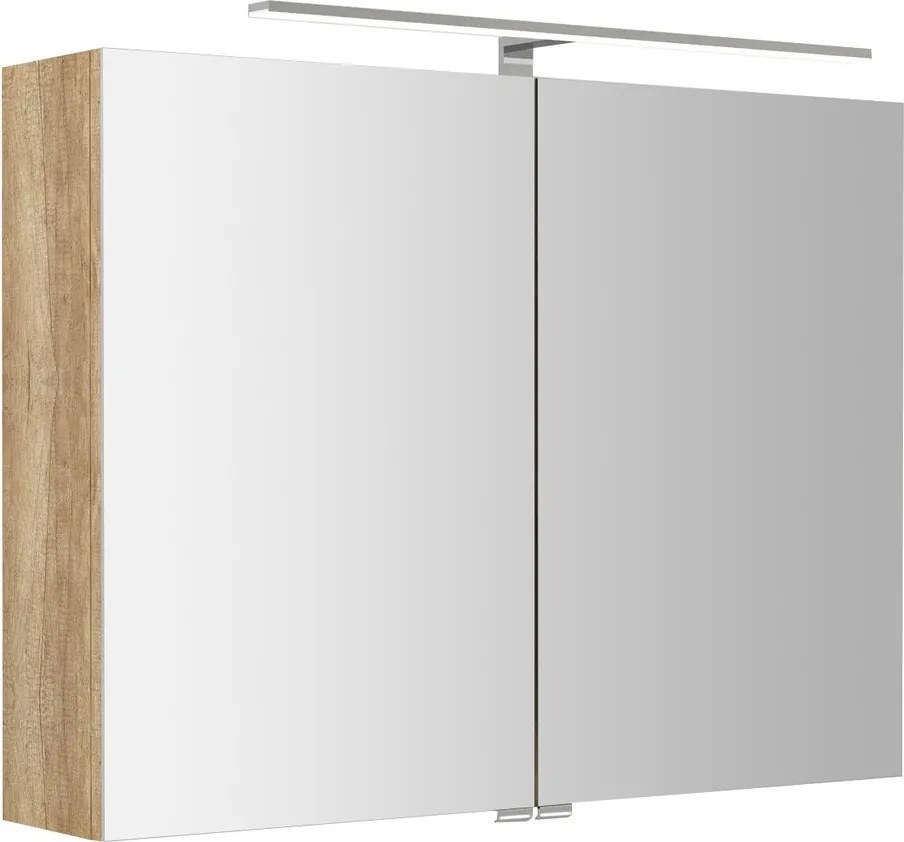 Sapho Sapho, RIWA galerka s LED osvětlením, 81x70x17cm, dub alabama, RIW080-0022