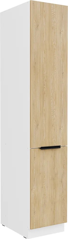 CREMONA bc | vysoká skříňka 40 DK-210 2F potravinová s policemi | 40 cm | bílá/cremona