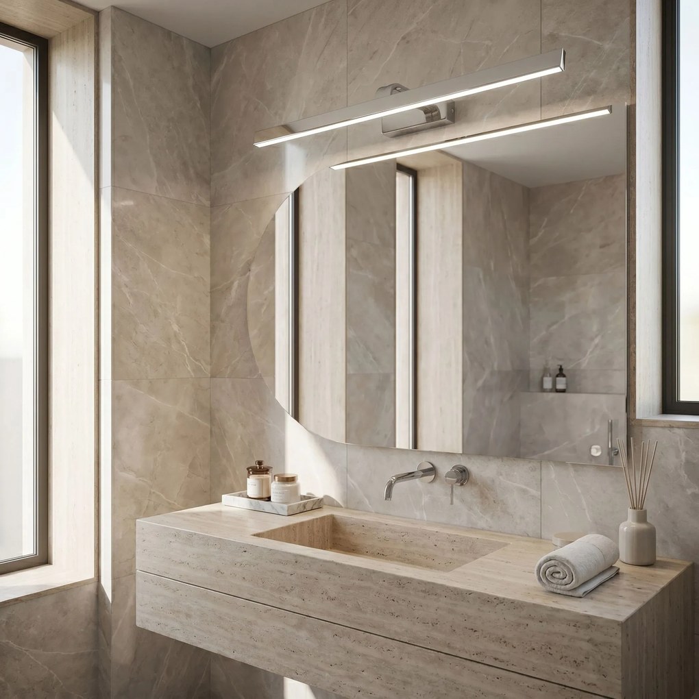 Toolight Rea, Koupelnové nástěnné LED svítidlo SWE003-1W 73cm CHROME, OSW-20102