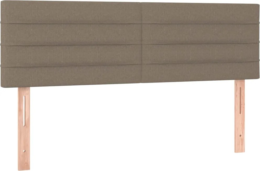 Box spring postel s matrací taupe 140x190 cm textil 3140693