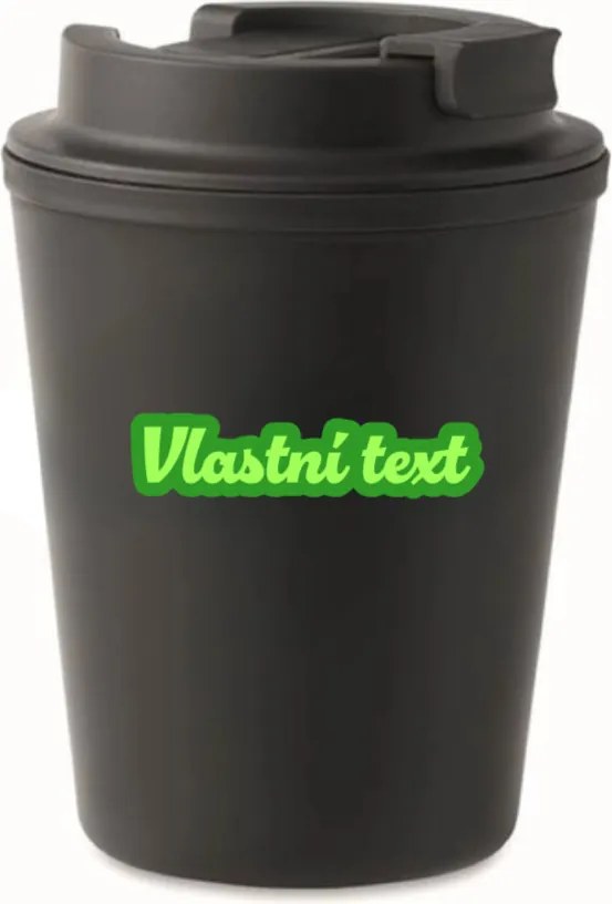 Personalizovaný cestovní termohrnek s vlastním textem s obrysem