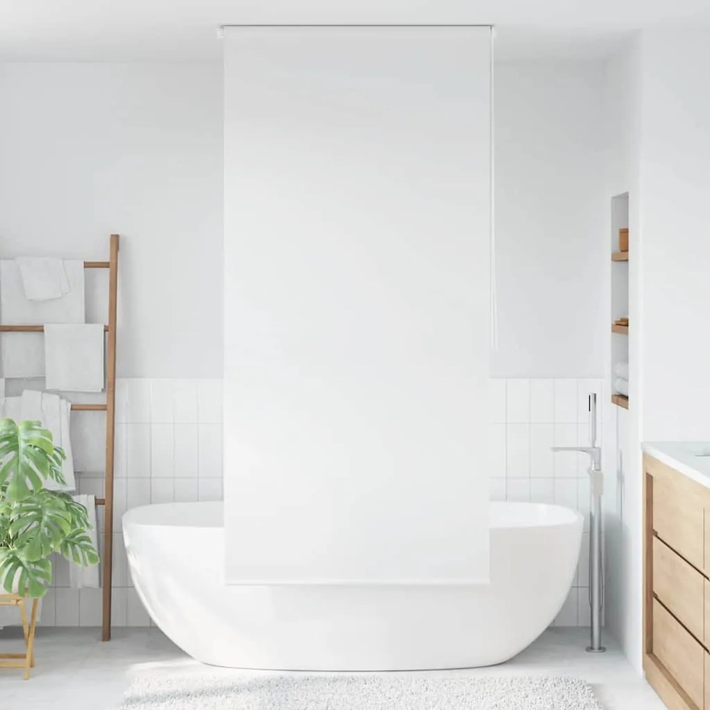 Sprchová roleta 100 x 240 cm bílá 142842