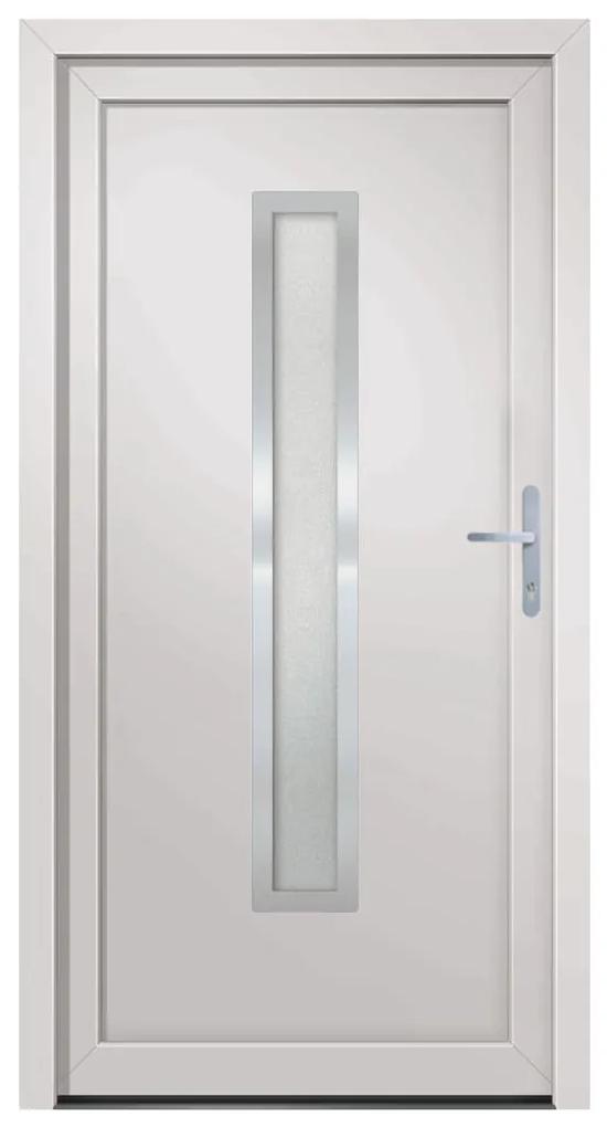 Vchodové dveře bílé 108 x 208 cm PVC,  3187896