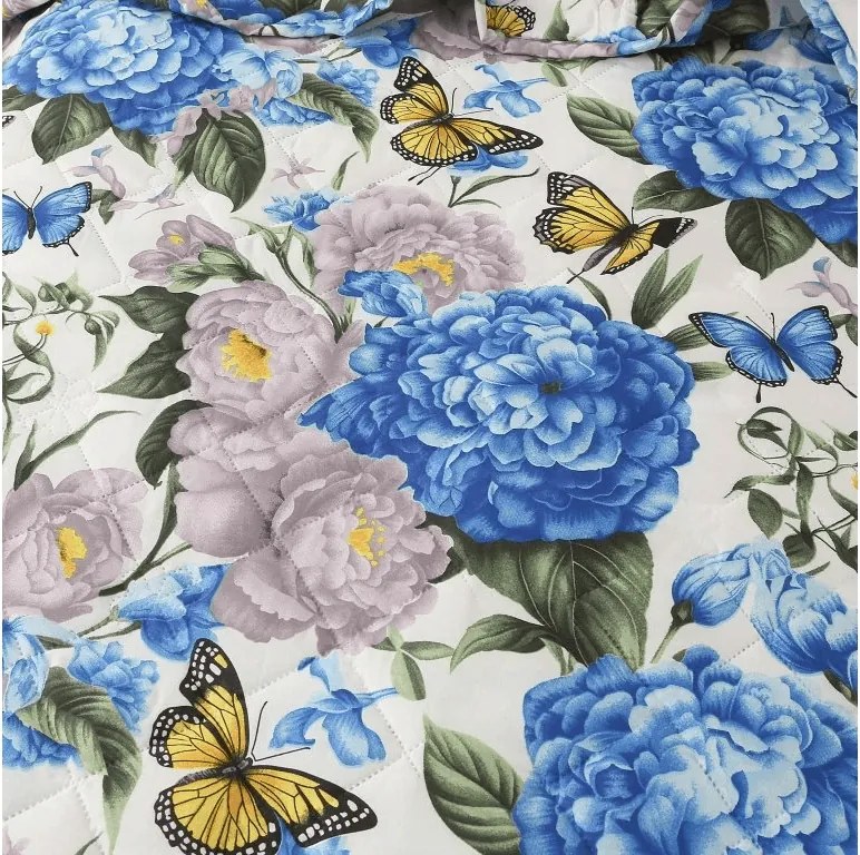 Letní přikrývka BUTTERFLY AND FLOWER 140x200 cm, barevná