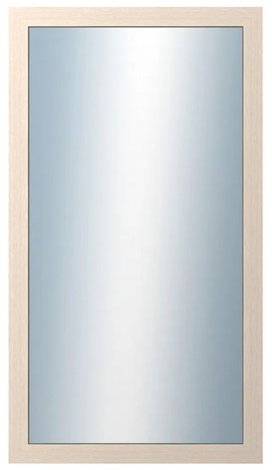 DANTIK - Zarámované zrcadlo - rozměr s rámem cca 50x90 cm z lišty 4020 bílá prodřená (2766)